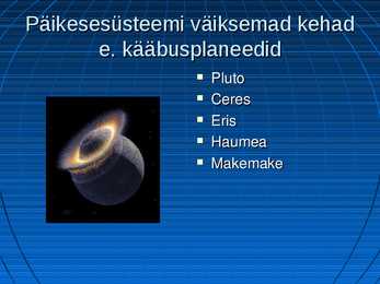 Päikesesüsteem | Füüsika - Füüsika