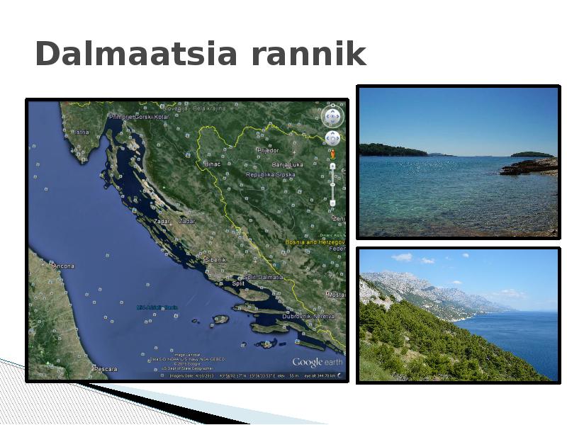 Dalmaatsia rannik - Esitlus Kõne | Geograafia