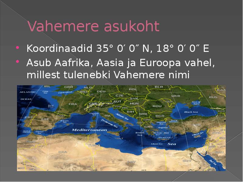 Vahemere taimestik - Esitlus Kõne | Geograafia