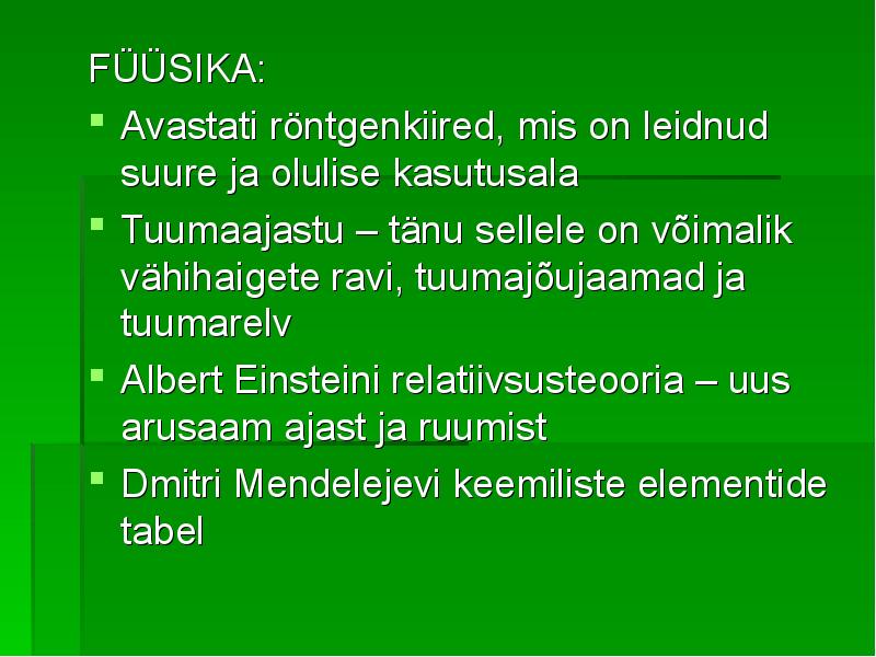 Teaduse areng 19.-20. sajandil | Ajalugu