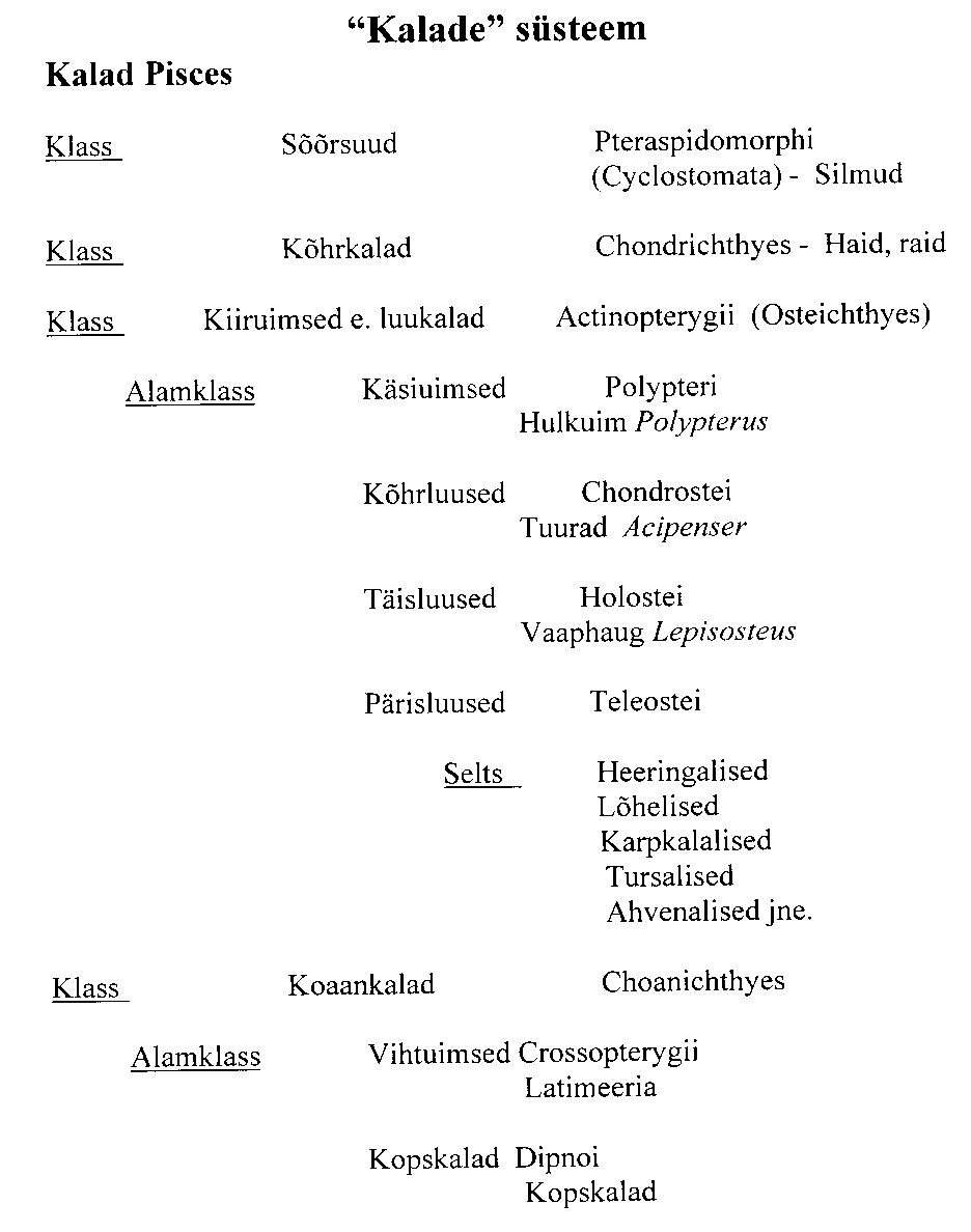Kasvatatavate kalade bioloogia kordamisküsimused | Bioloogia ...