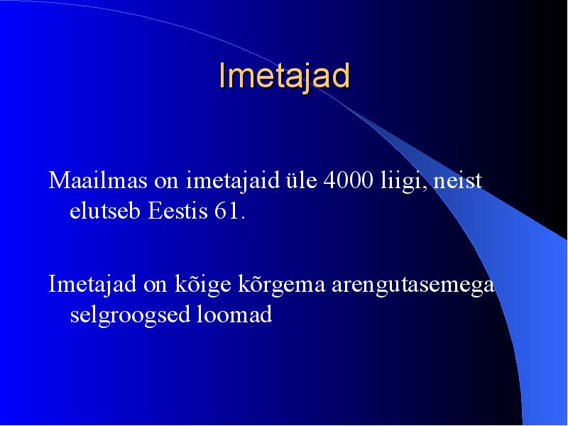 Imetajad | Bioloogia