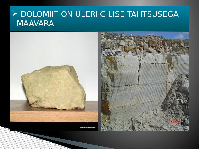 Eesti kivimid PowerPoint - Esitlus Kõne | Geograafia