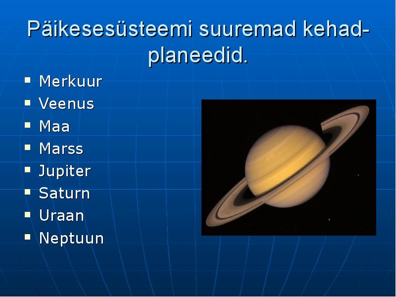 Päikesesüsteem | Füüsika - Füüsika