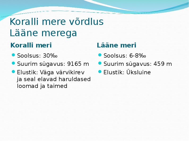 Koralli meri | Geograafia