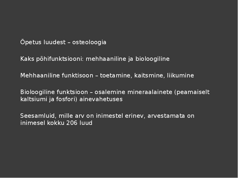 Inimese luustik - Esitlus Kõne | Kategooriata - Bioloogia - Pärnu ...