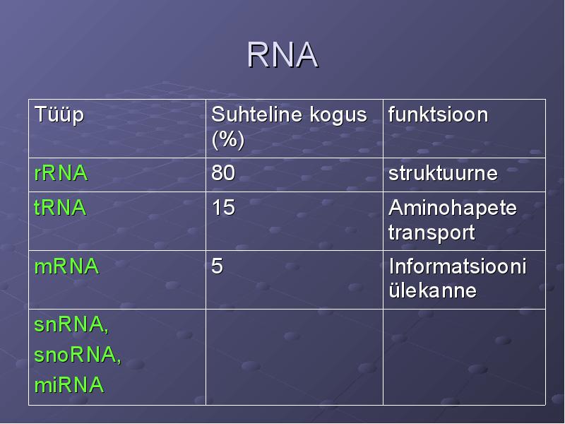 DNA ja RNA | Bioloogia - Molekulaarbioloogia
